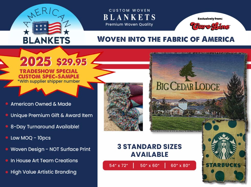 Elevate Your 2025 Offerings - American Blankets | Custom Woven USA-Made